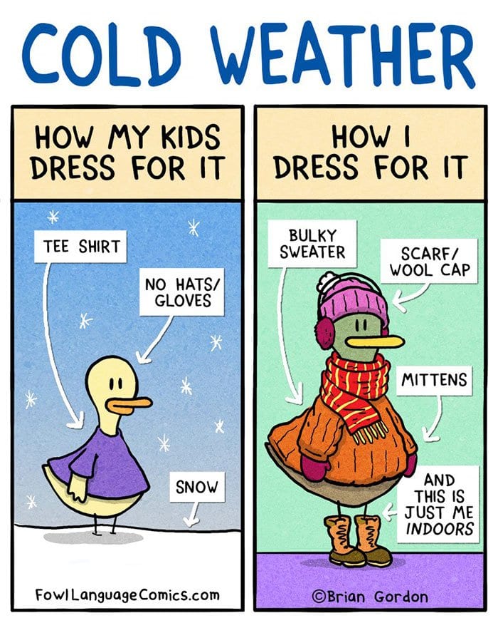 Relatable Duck Comics On Winter - Enchanted Little World