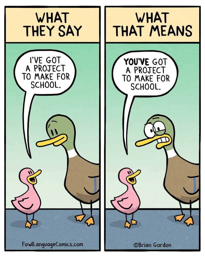 Relatable Duck Comics About School • Enchanted Little World
