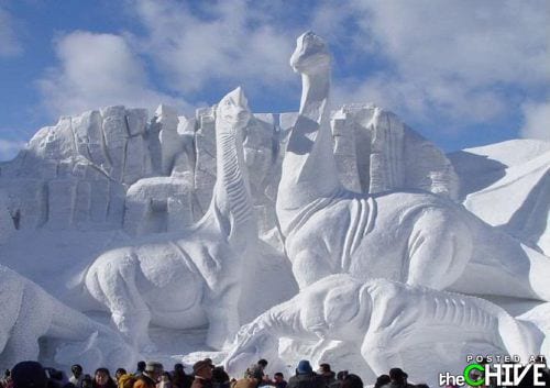 Incredible Snow Sculptures - Enchanted Little World