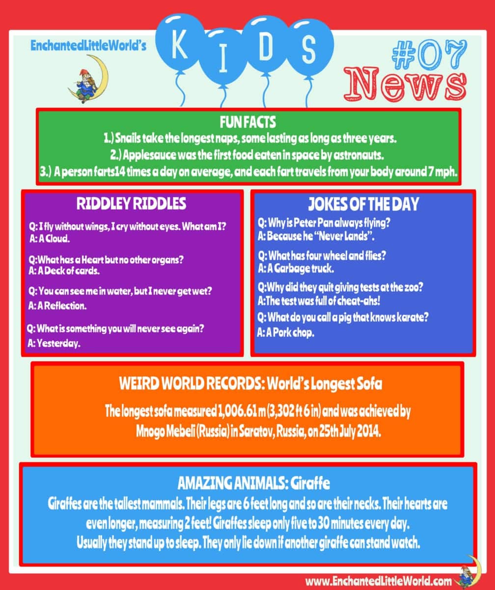 Kids News #7 - A Fun Newsletter For Kids - Enchanted Little World