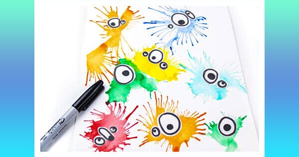 Germ Art Blow Paint • Enchanted Little World